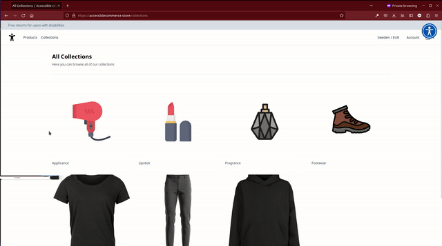 Accessible eCommerce | Devpost
